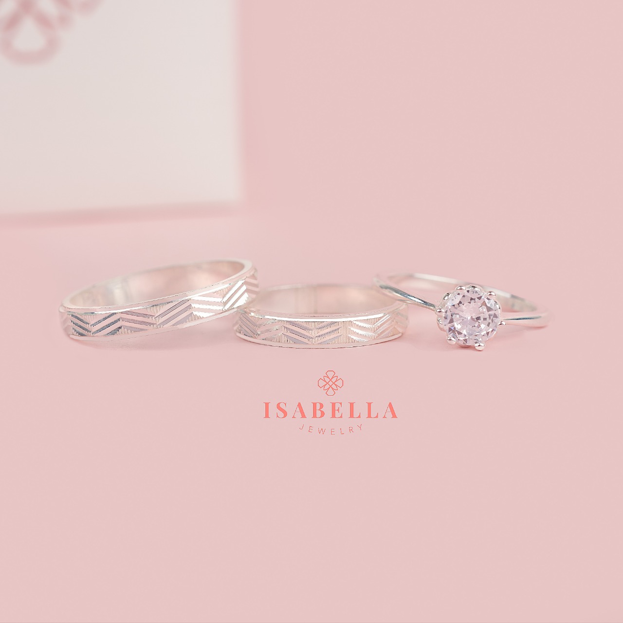 Set de Anillos de matrimonio Harmony Caballero - Isabella Jewelry